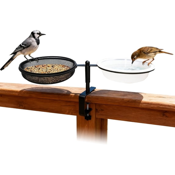 Bird Feeder for Apartment Balcony,Balcony Bird Feeder with Food Tray ...