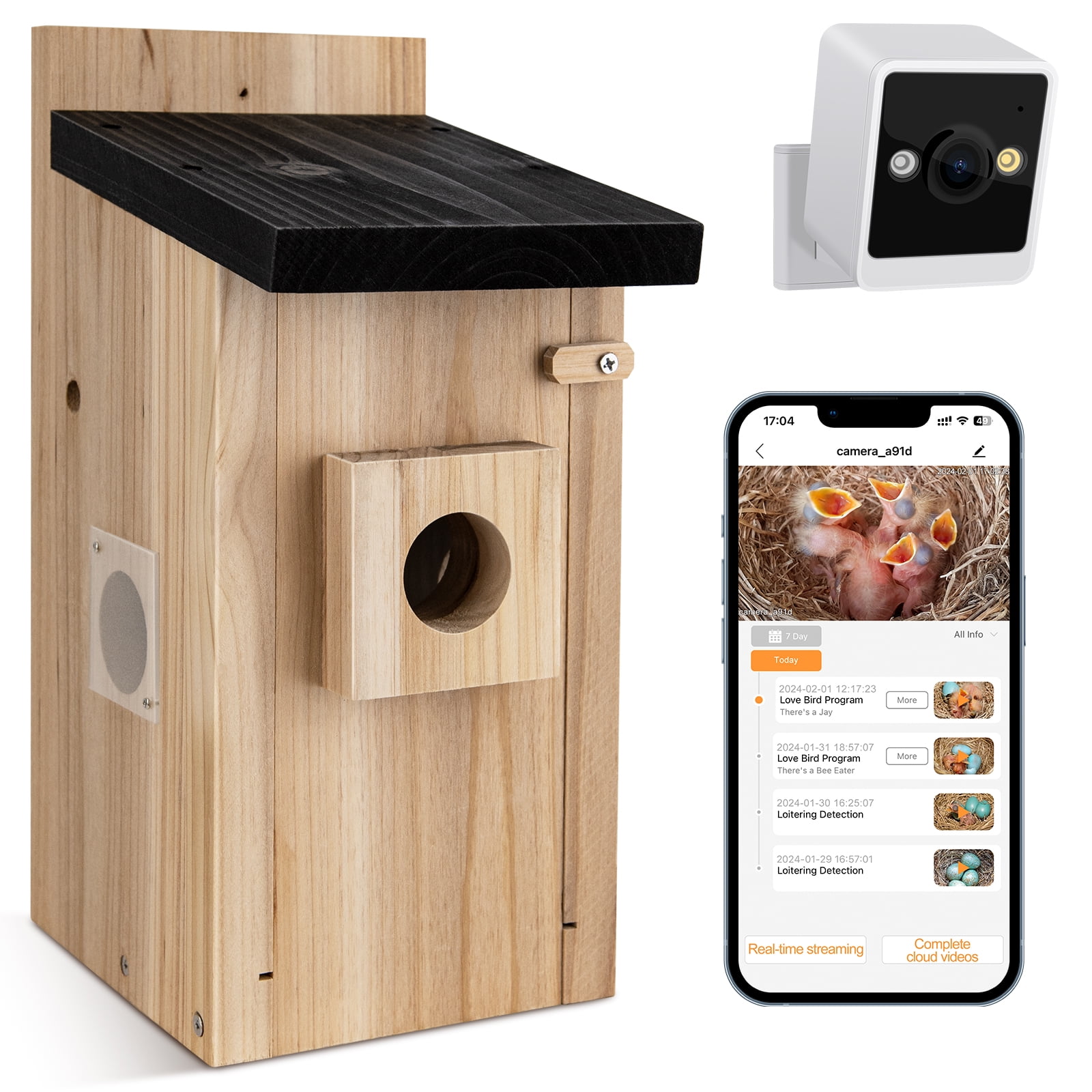 Bird Feeder with Camera - Ai Bird Species Identification, 1080P HD ...