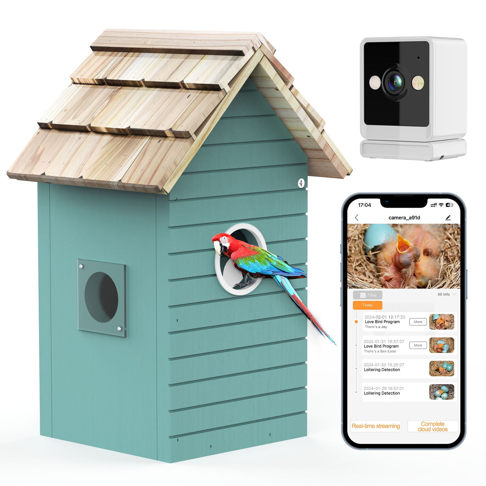 Bird Feeder with Camera - Ai Bird Species Identification, 3MP HD Photos ...