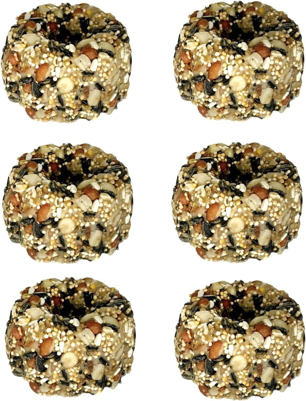 Bird Feeder with Lucky Wooden Charms and Cedar Slice + 6 Bird Feed ...