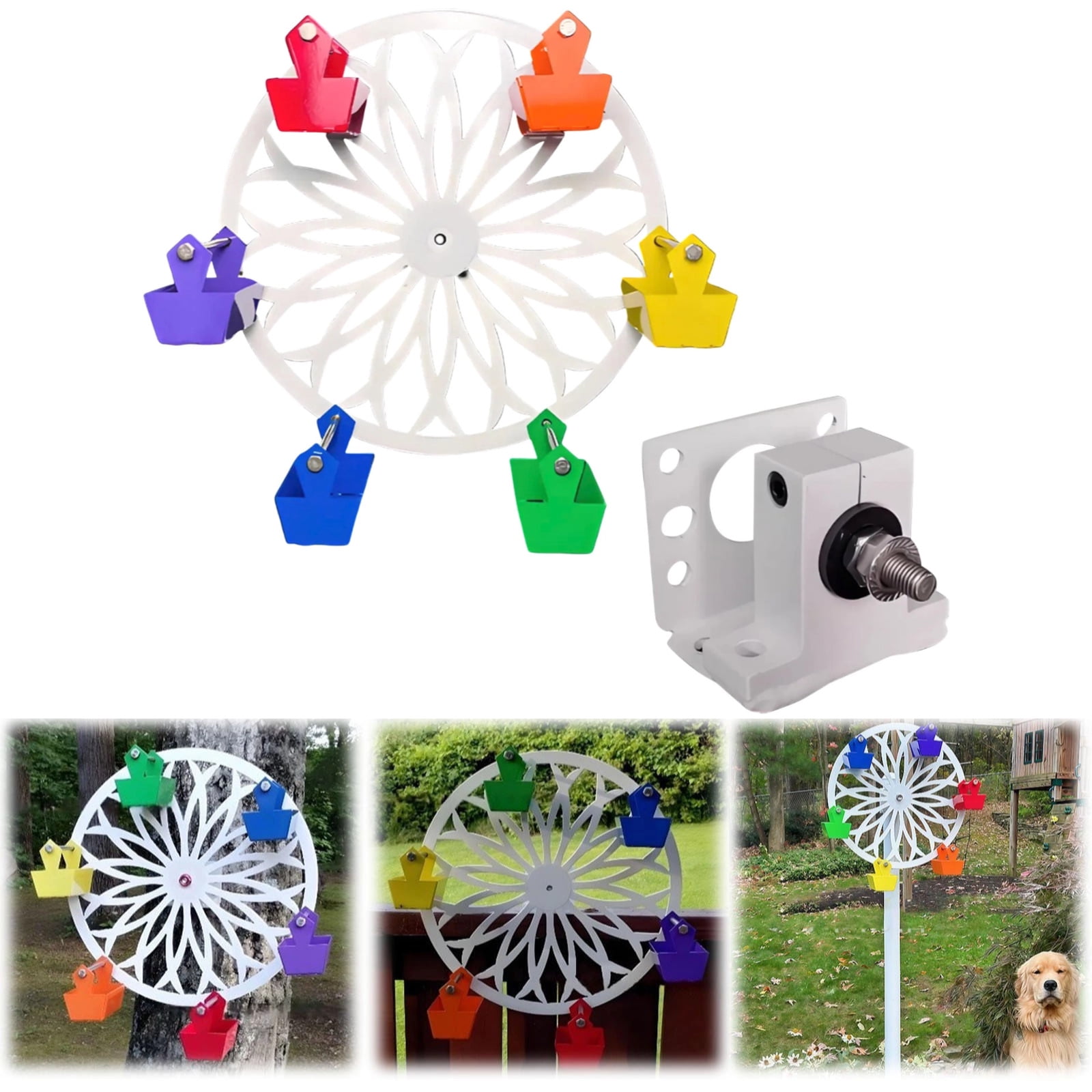 Bird Feeders Ferris Wheel Bird Feeder Outdoor Ferris Wheel Toy For Bird ...