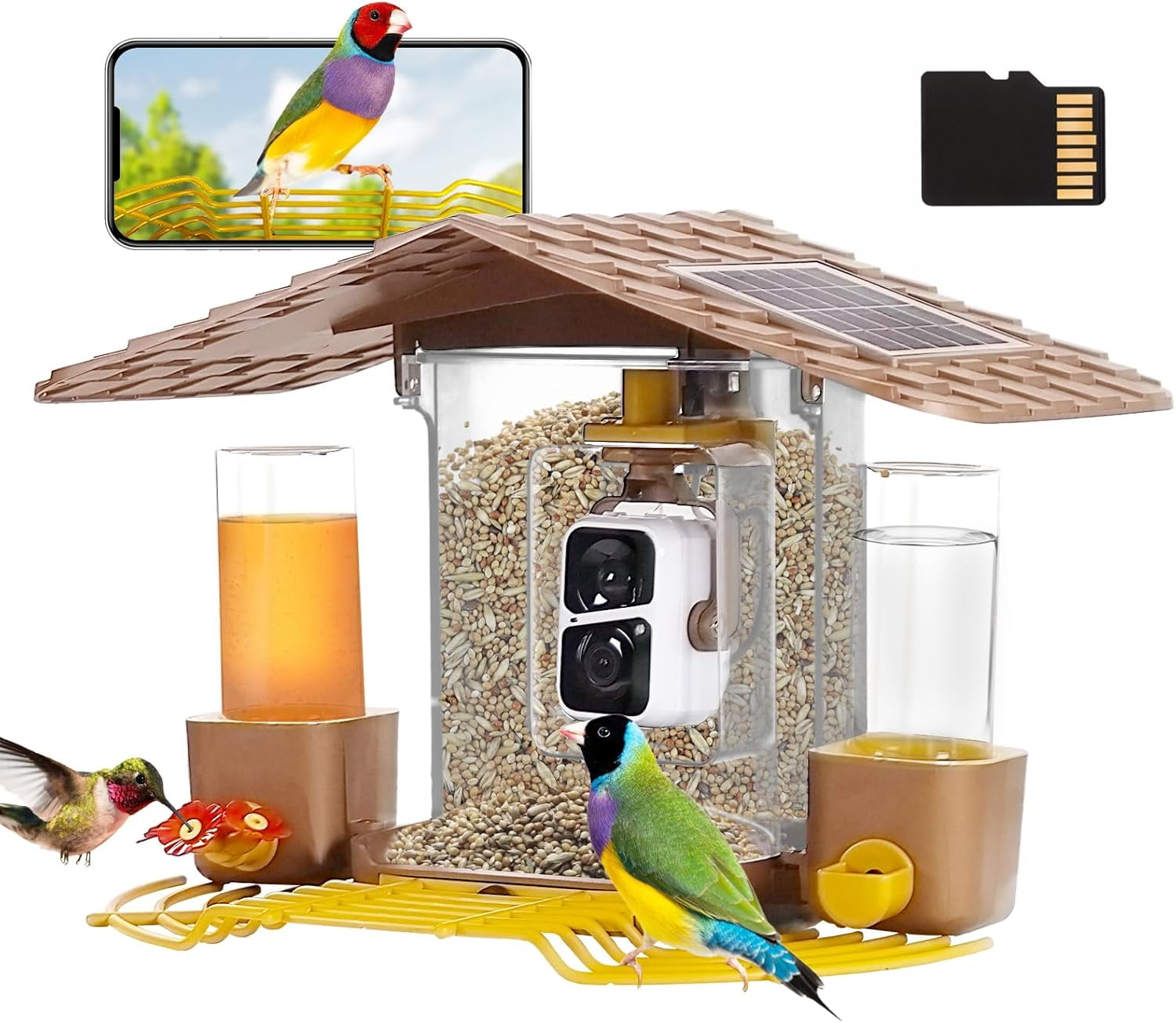 Bird Feeders for Outdoors,AI Identify Birds Species,Smart Birds Camera ...