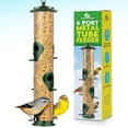 Bird Feeders for Outdoors (Green) Squirrel Proof Hanging Bird Feeder ...