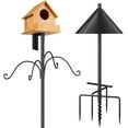 Bird Feeders Pole, House Pole 92 Inch, Adjustable Heavy Duty Feeder ...