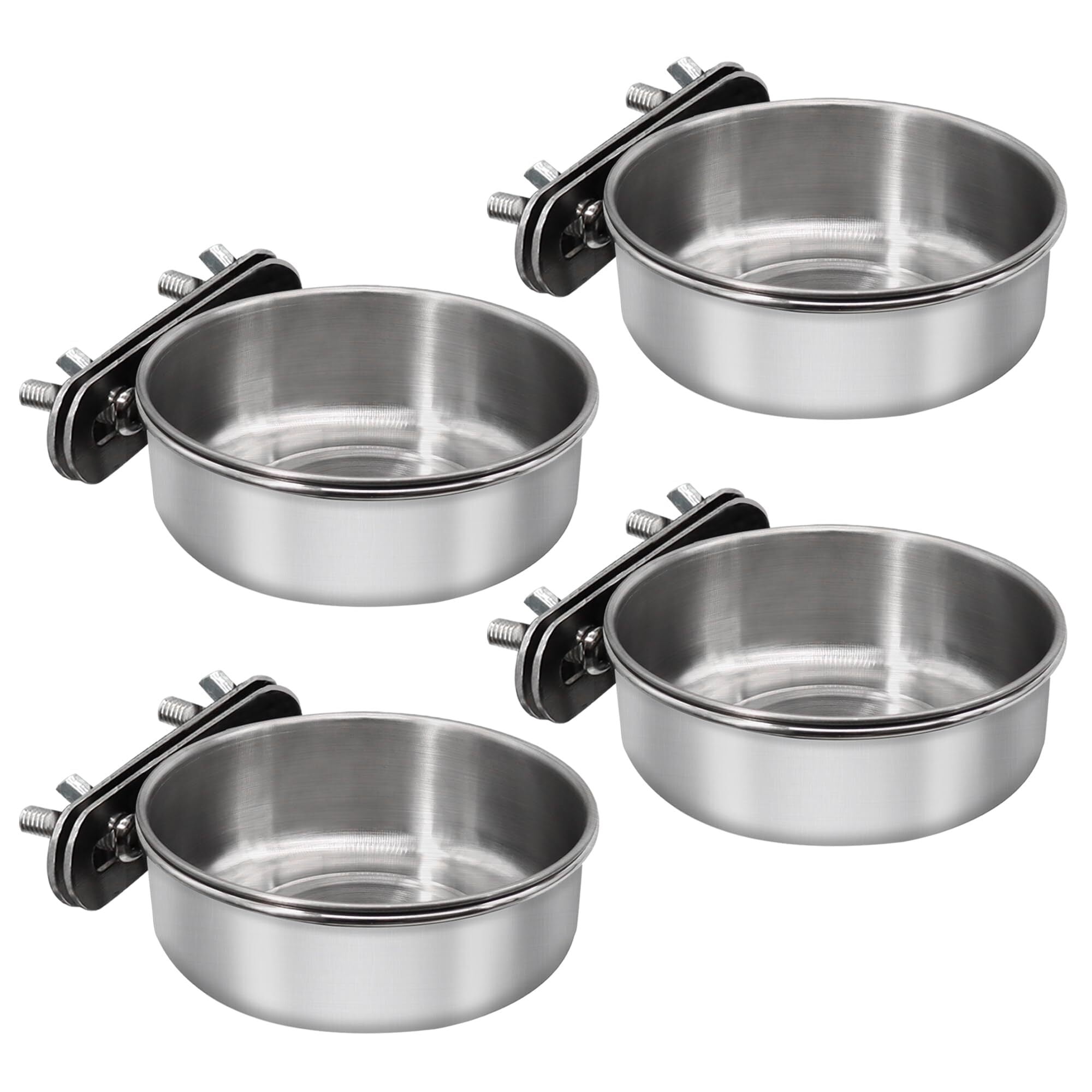 Bird Feeding Dish Cups,Parrot Food Bowl Cage with Clamp Holder ...