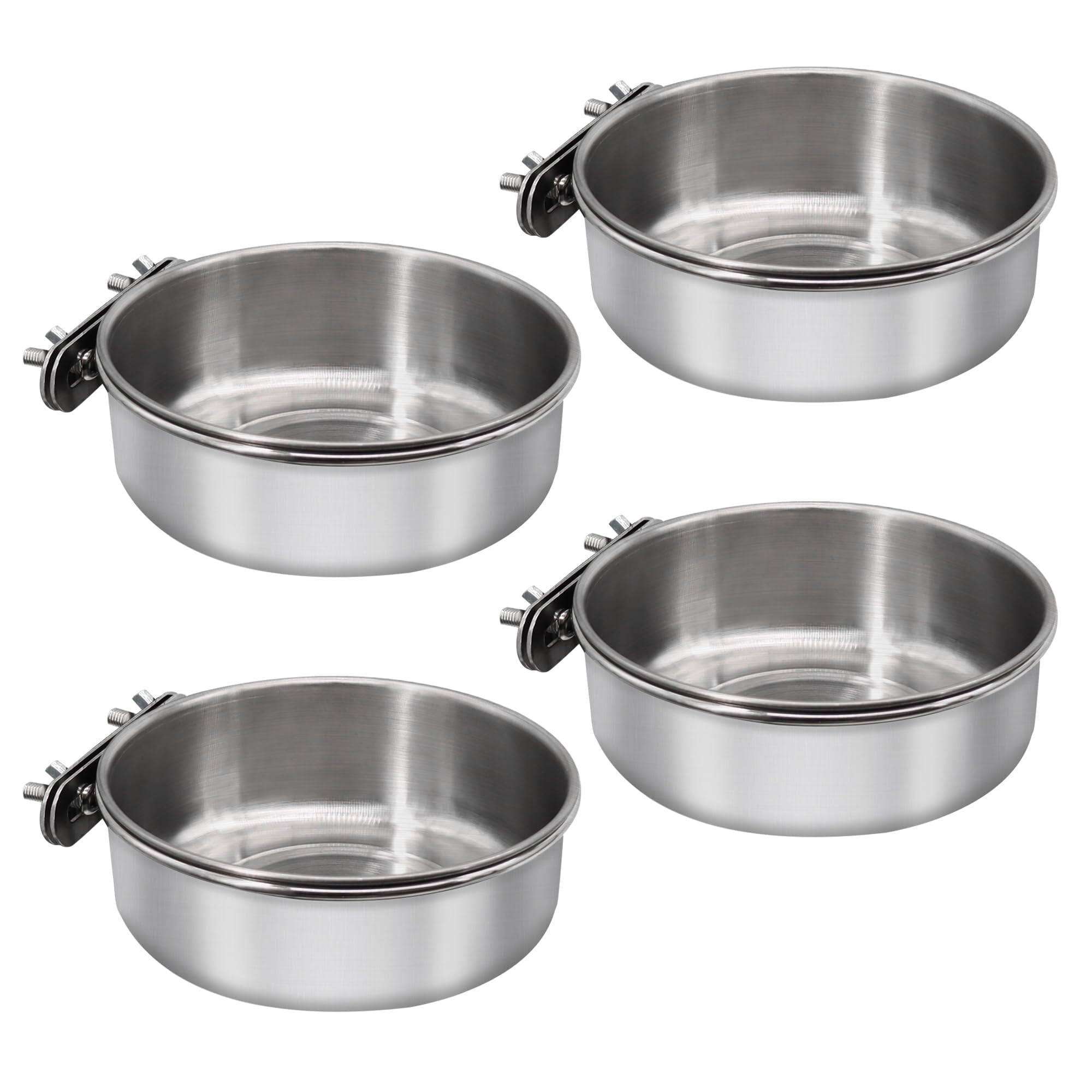 Bird Feeding Dish Cups,Parrot Food Bowl Cage with Clamp Holder ...