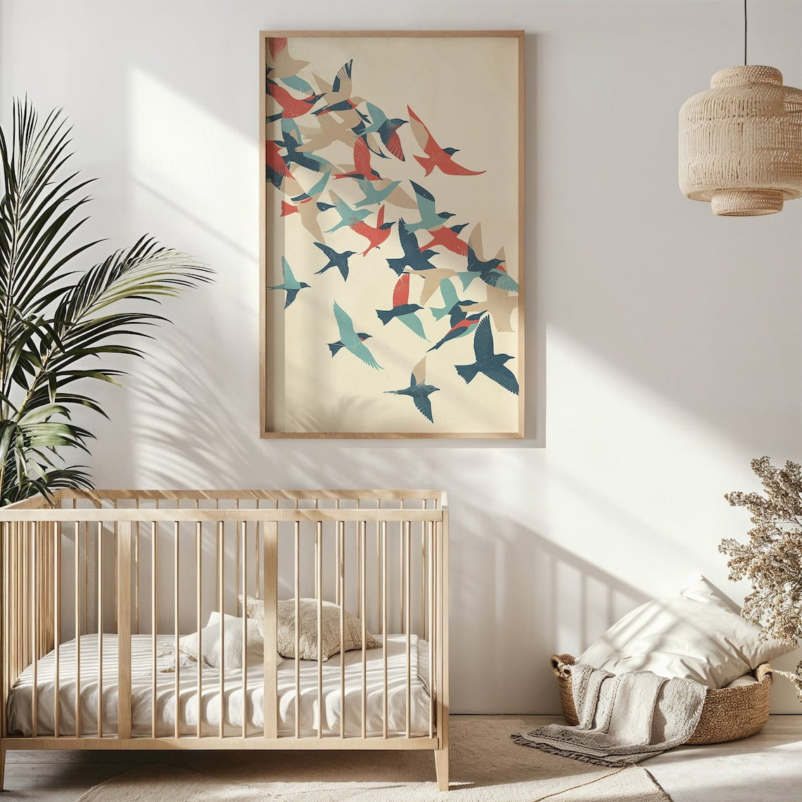 Bird Flock Print ~ Nursery Wall Art ~ Kids Posters Decor ~ Printable ...