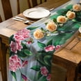 Bird Floral 10 ft Cheesecloth Table Runner for Wedding 27"x120 ...