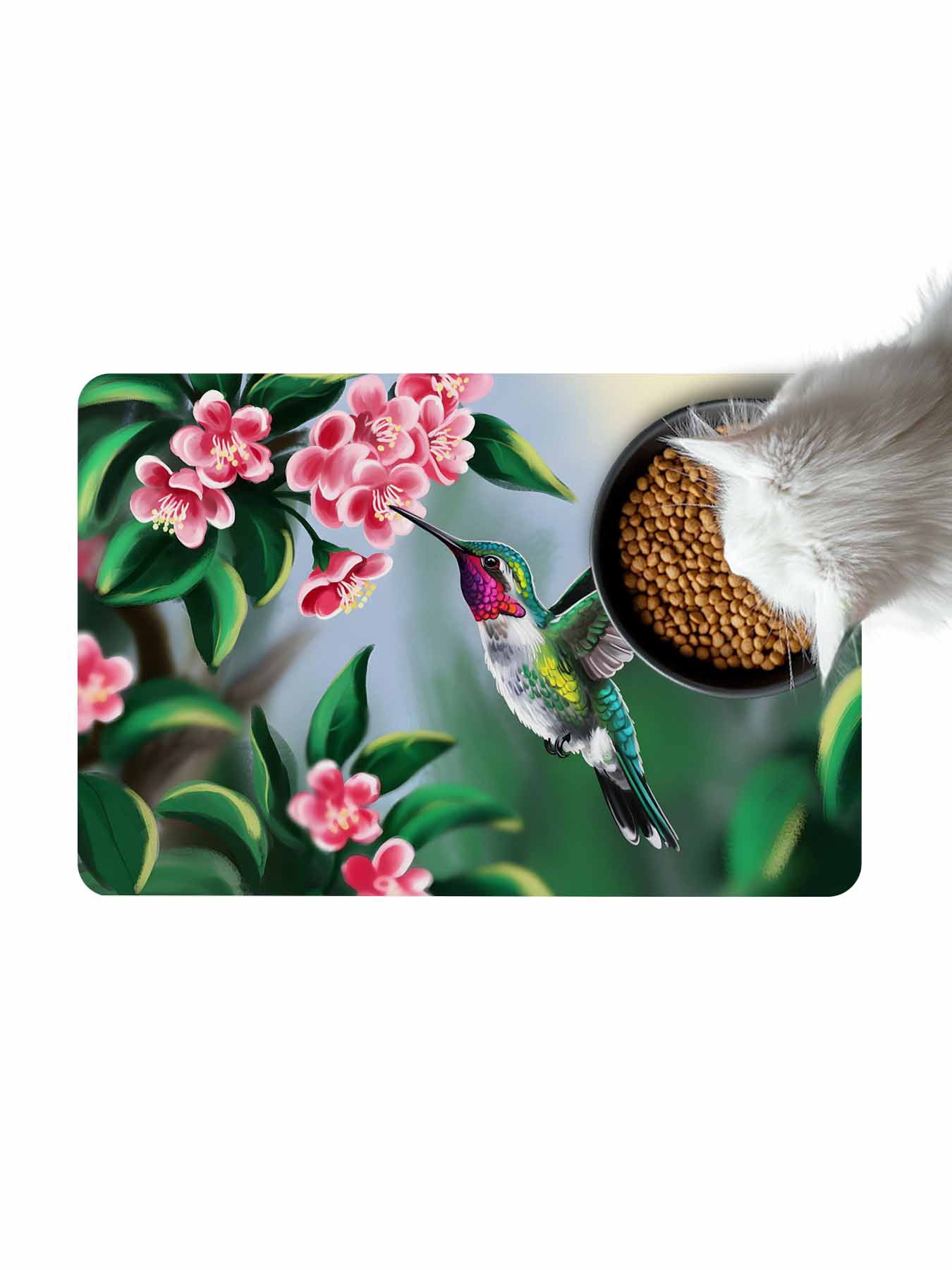 Bird Floral Doormat Non Slip Diatomaceous Earth Door Mat Absorbent ...