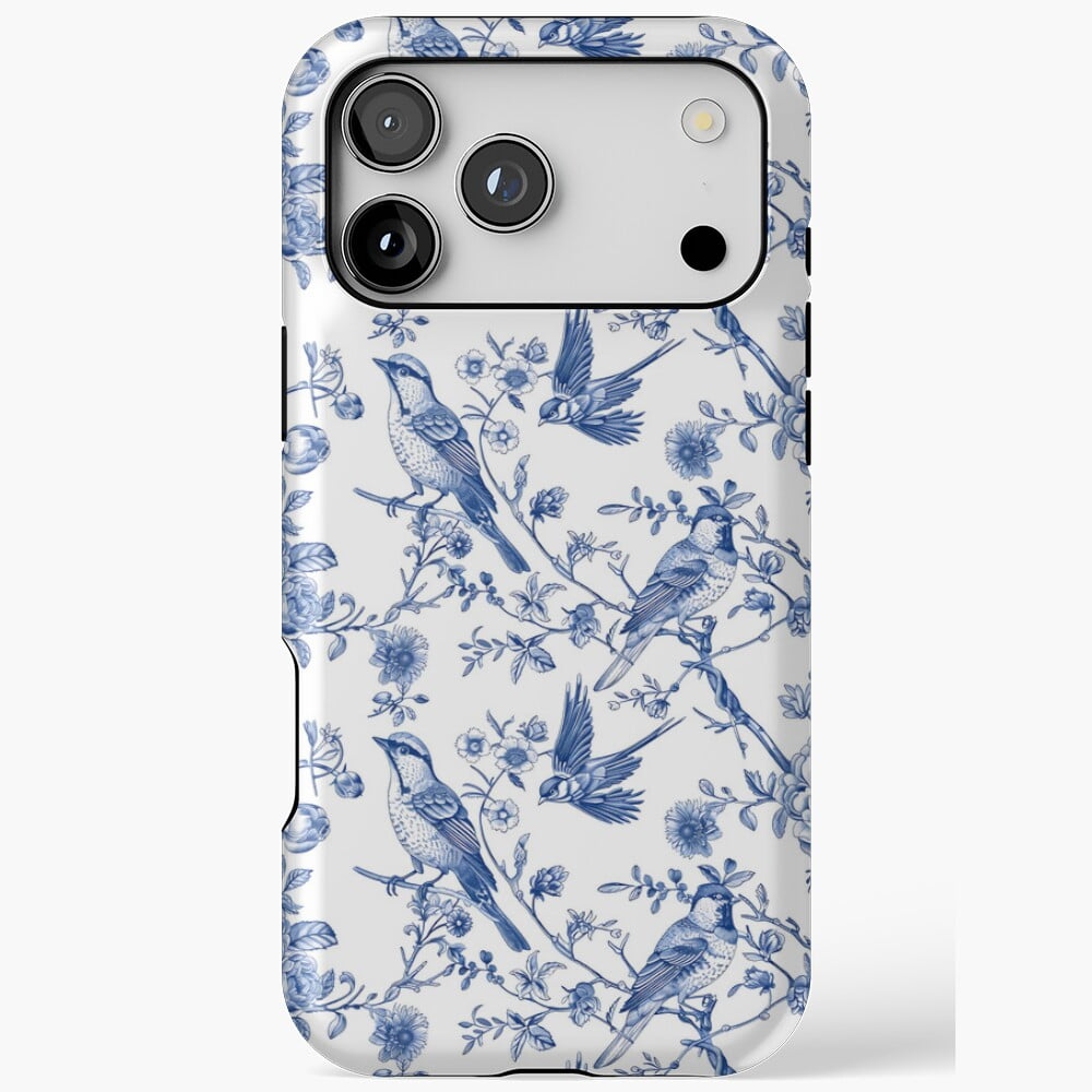 Bird Flower Pattern Nature Design iPhone Case 17 to 11 Pro Max ...