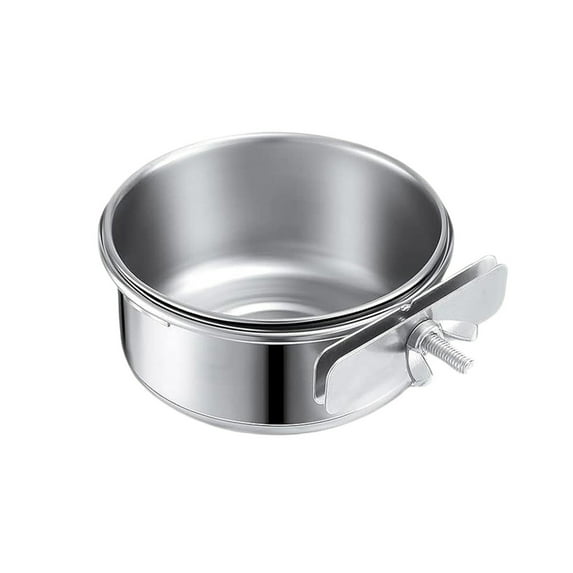 Bird Food Can Food Cup Stainless Steel Parrot Myna Small Bird Feeder ...