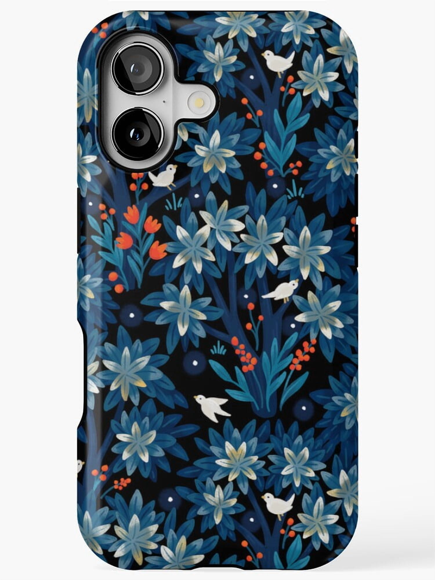 Bird Forest Nature Scene Art Phone Case for iPhone 11 12 13 14 15 16 17 ...
