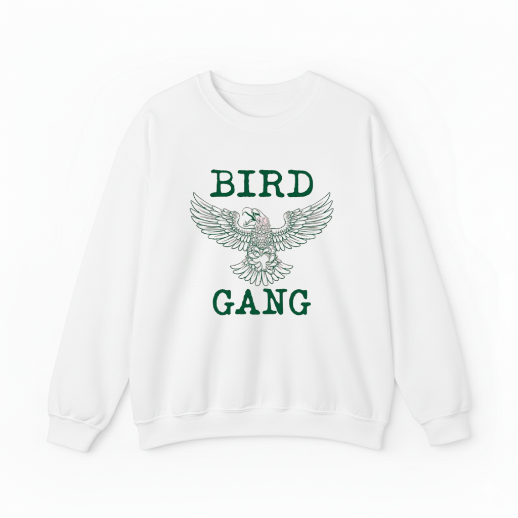 Bird Gang Winged Mascot Green Pride Retro Sports Team Graphic ...