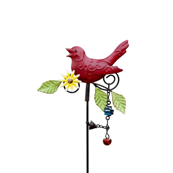 Bird Garden Stakes, Metal Shaking Head Bird Decorative Yard Stakes ...
