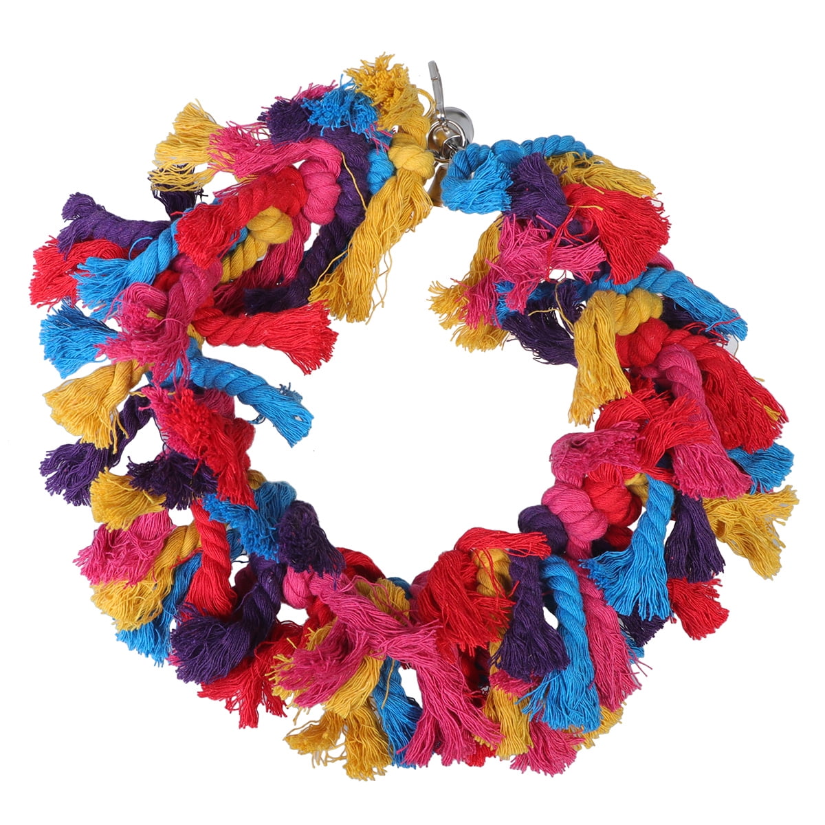 Bird Hanging Cotton Rope Ring Toy Bird Bell Bite Toy Creative Swing ...