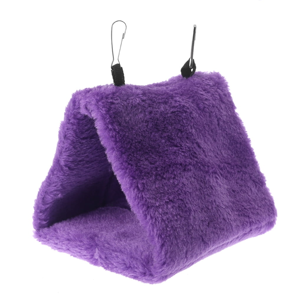 Bird Hanging Hammock for Cage Parrot Snuggle Winter Warm Nest Plush ...