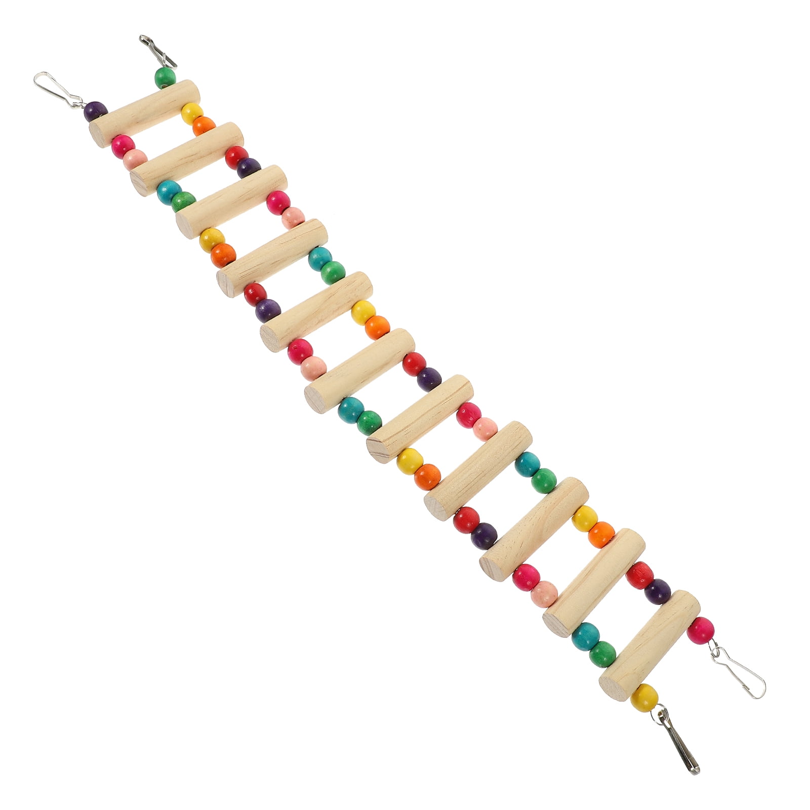 Bird Hanging Ladder Hamster Stair Wooden Suspension Bridge Climbing ...