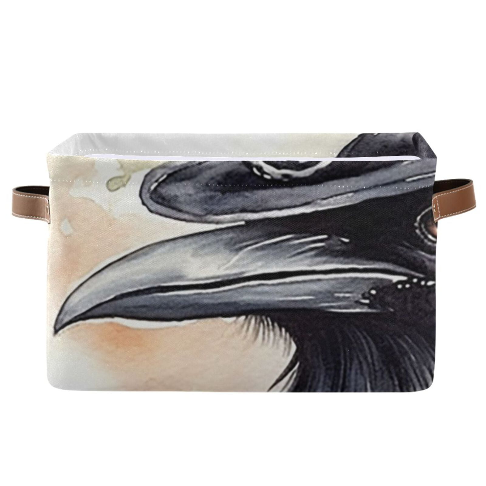 Bird Hat Black Storage Bins Baskets With Handles Storage Box Clothes ...