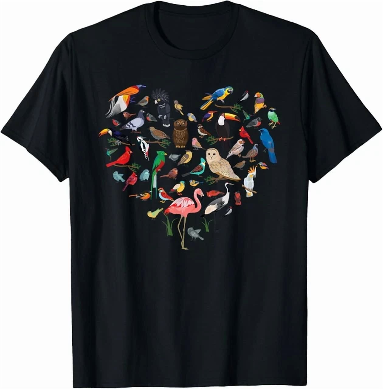 Bird Heart Birding Bird Watching Birder Bird Watcher Gift Unisex T ...