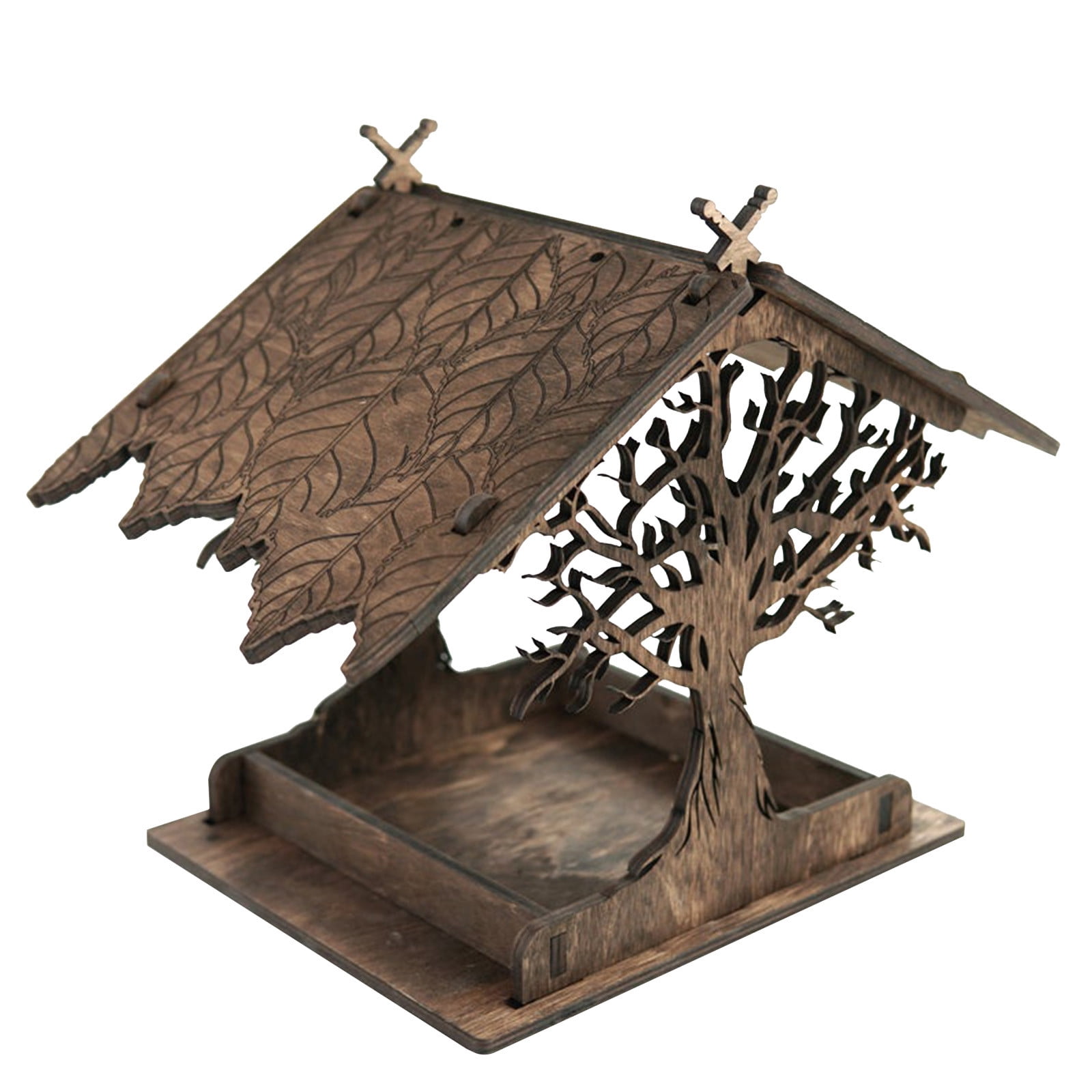 Bird House Bird House for Outside,Outdoor Bird Houses, Natural Wooden ...