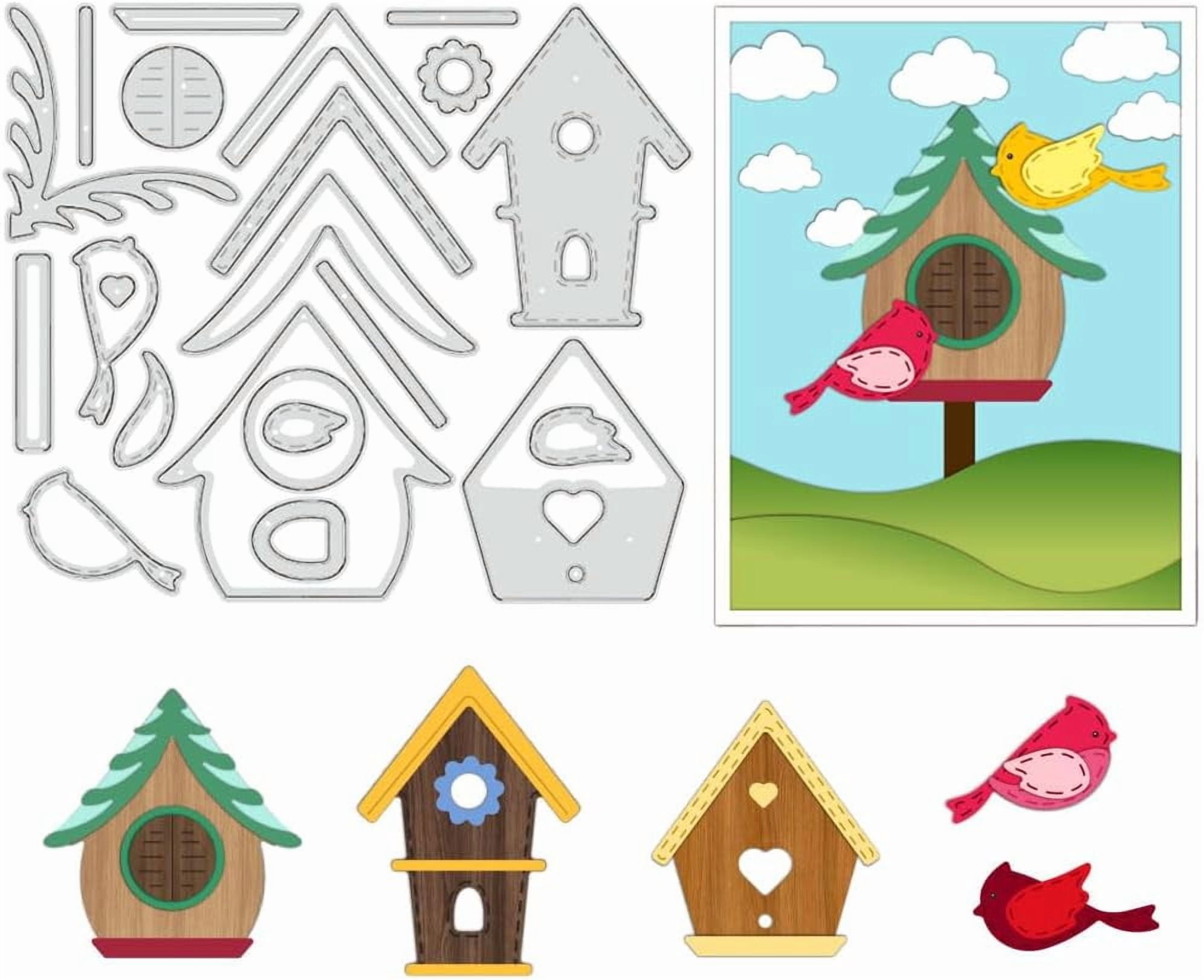 Bird House Cutting Dies Bird's Nest Carbon Steel Cutting Dies Stencils ...
