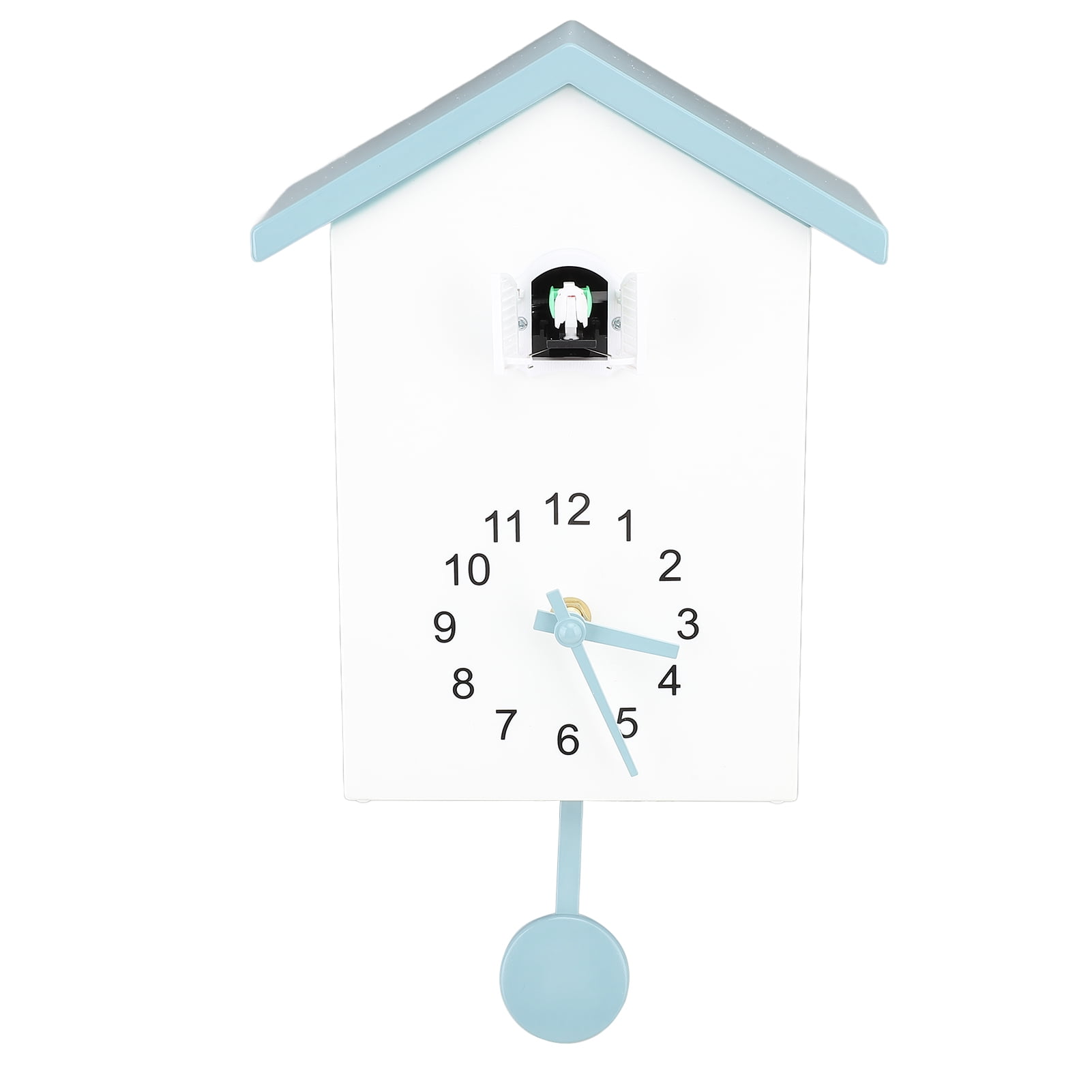 Bird House Wall Clock Bird Voice Call Stylish Decorative Pendulum Wall ...