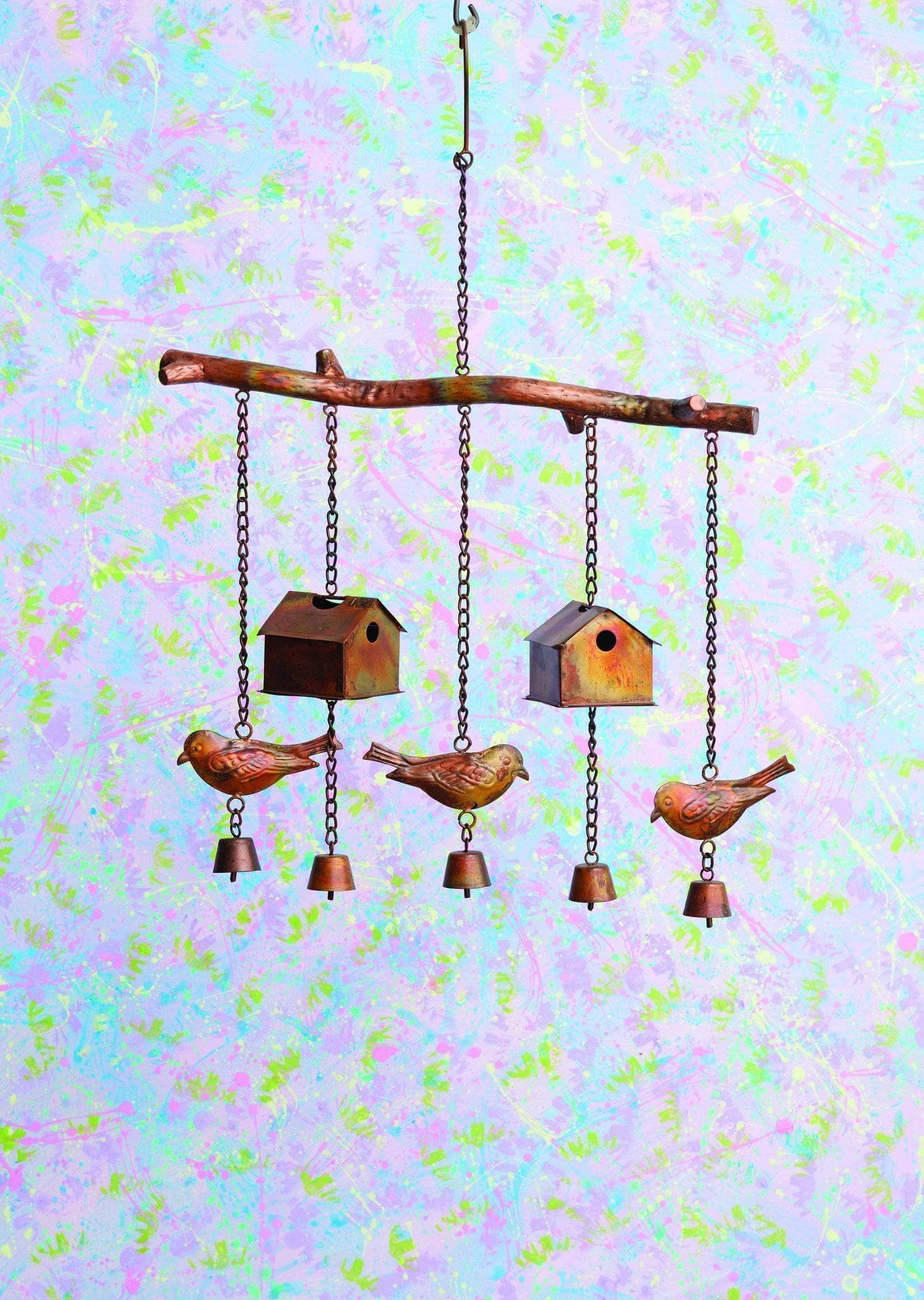 Bird House and Birds Wind Chime Mobile - Walmart.com