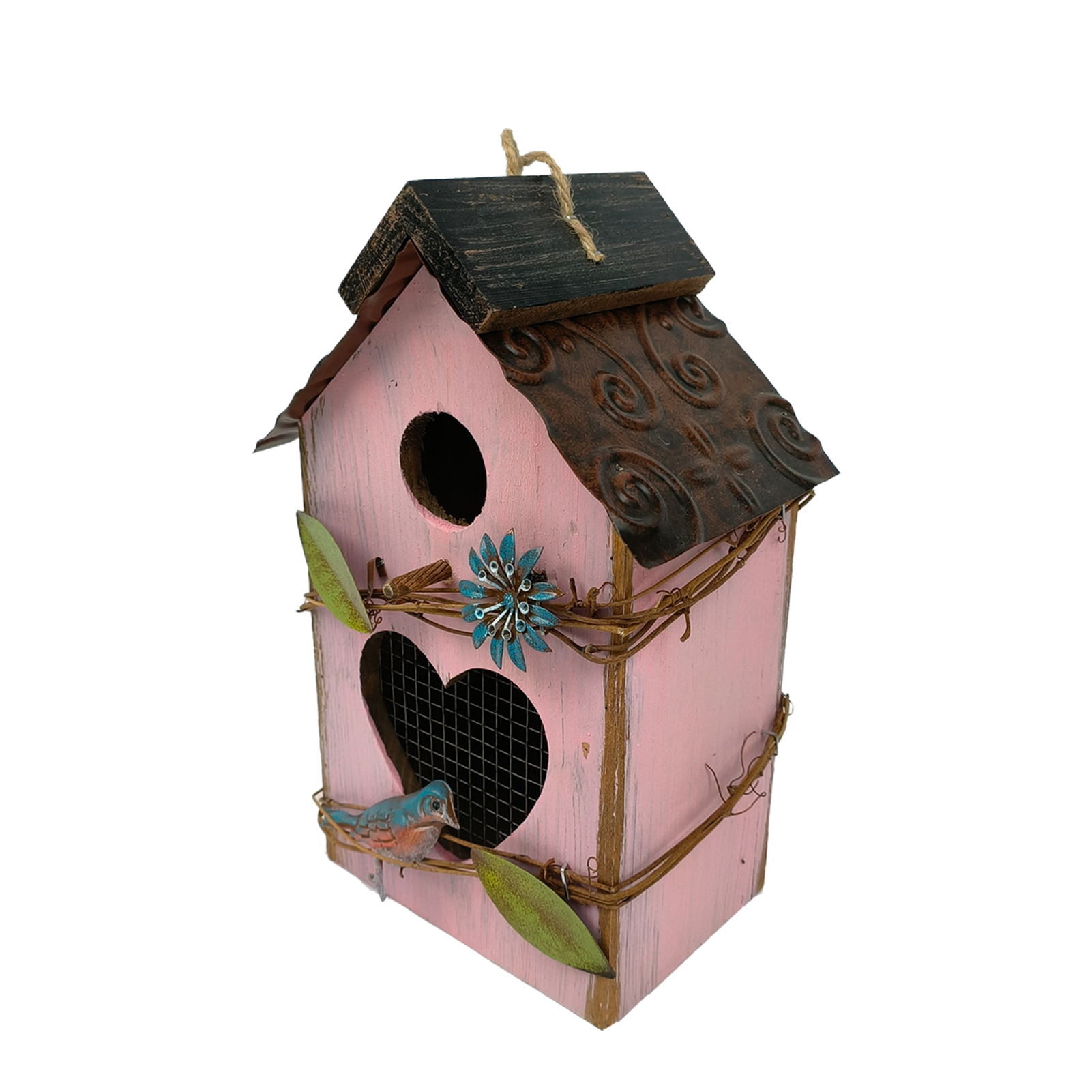 Bird Houses for Outside,Cute Hangable Wood Outside Bird House ...