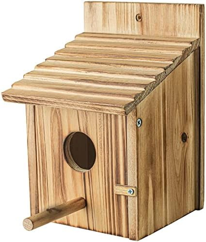 Bird Houses for Outside，Wooden Birdhouse with Open House Design ...