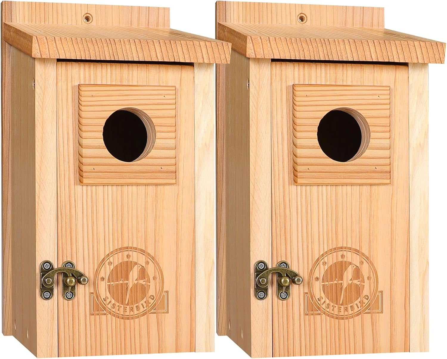 Bird Houses for Outside Clearance with Copper Guard, Cedar Bird House ...