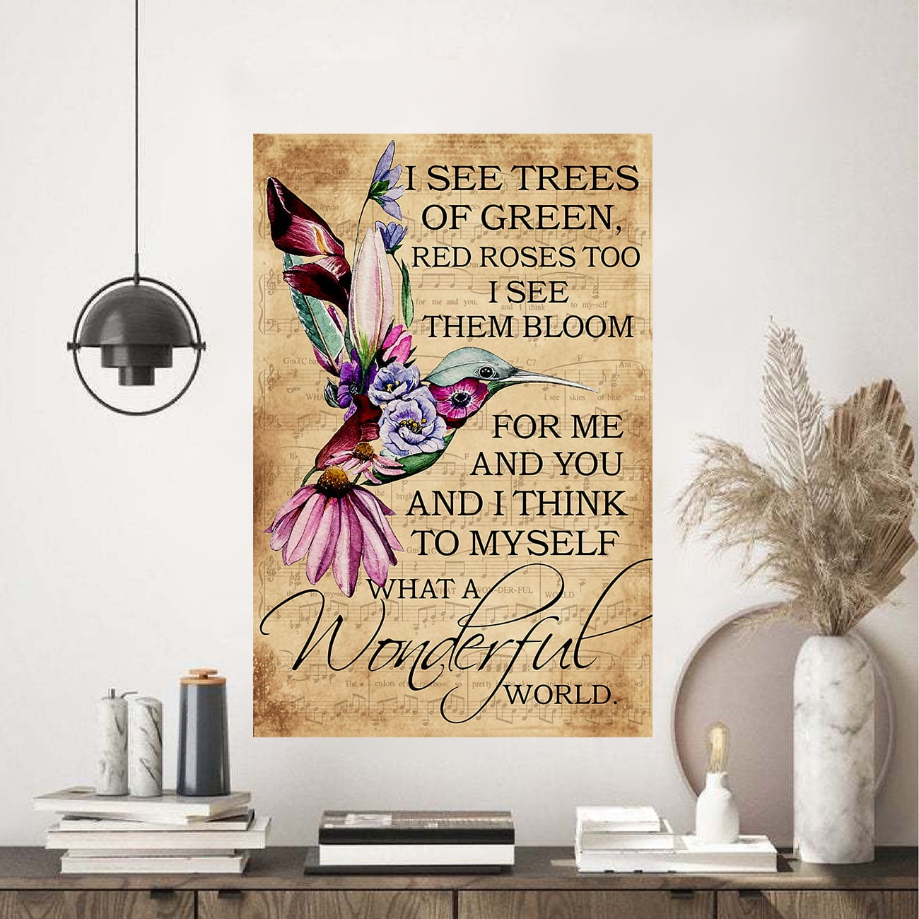 Bird I See Trees Of Green Red Roses Too Poster 16 x 24 Inch Poster ...