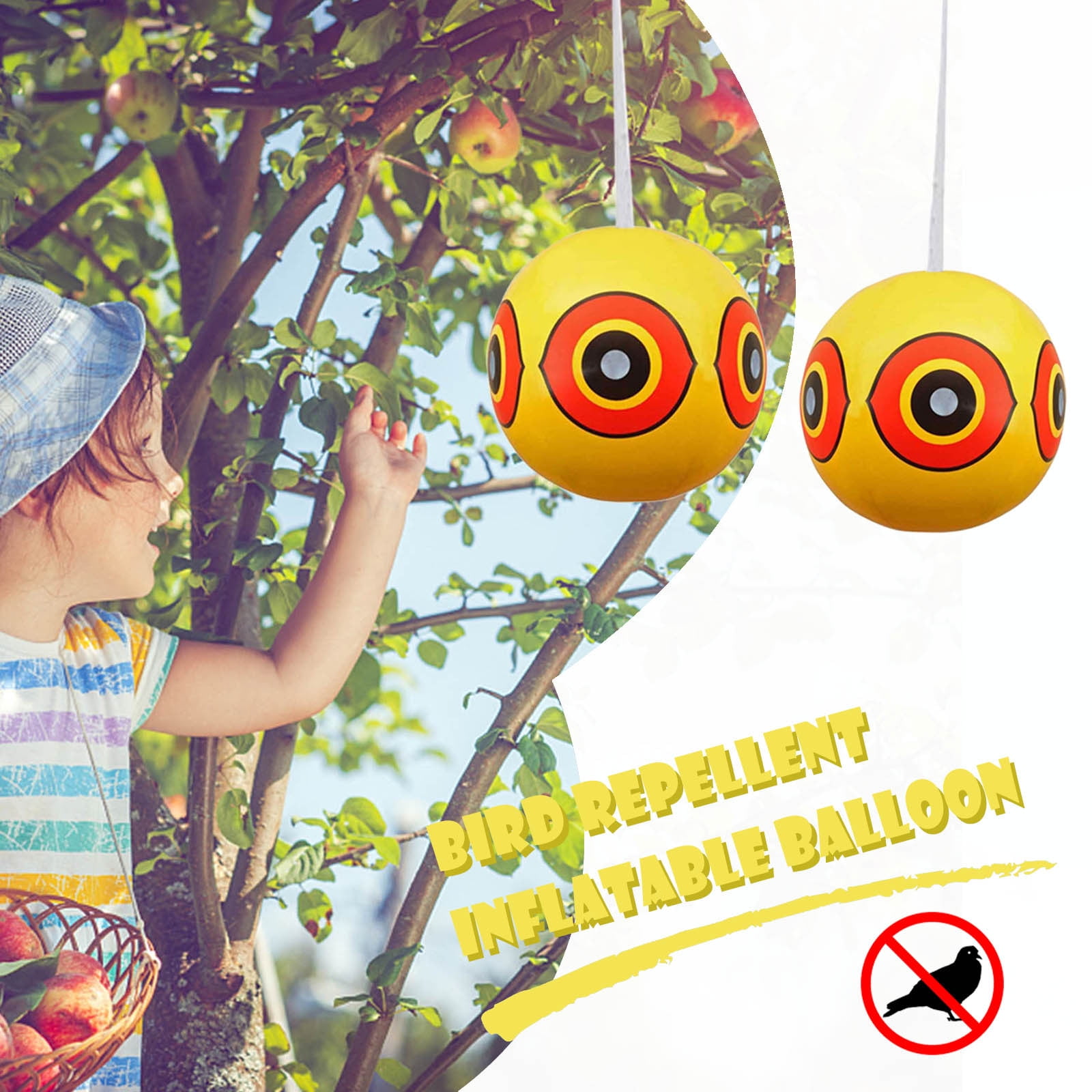 Bird Inflatable Ball With Reflective Eyeball Bird Eye Reflective Patch