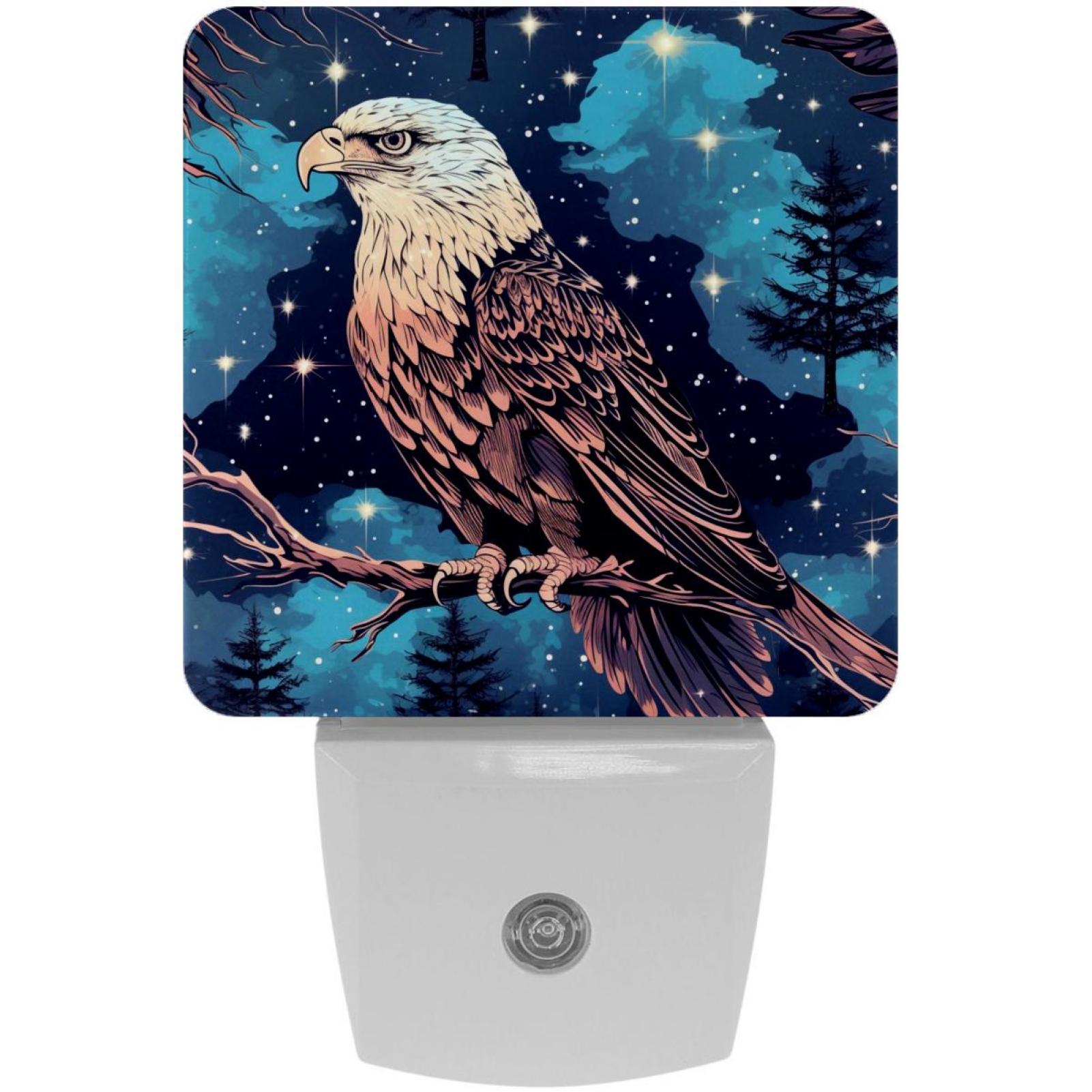 Bird LED Square Night Lights - Modern Design, Soft Glow, Energy ...