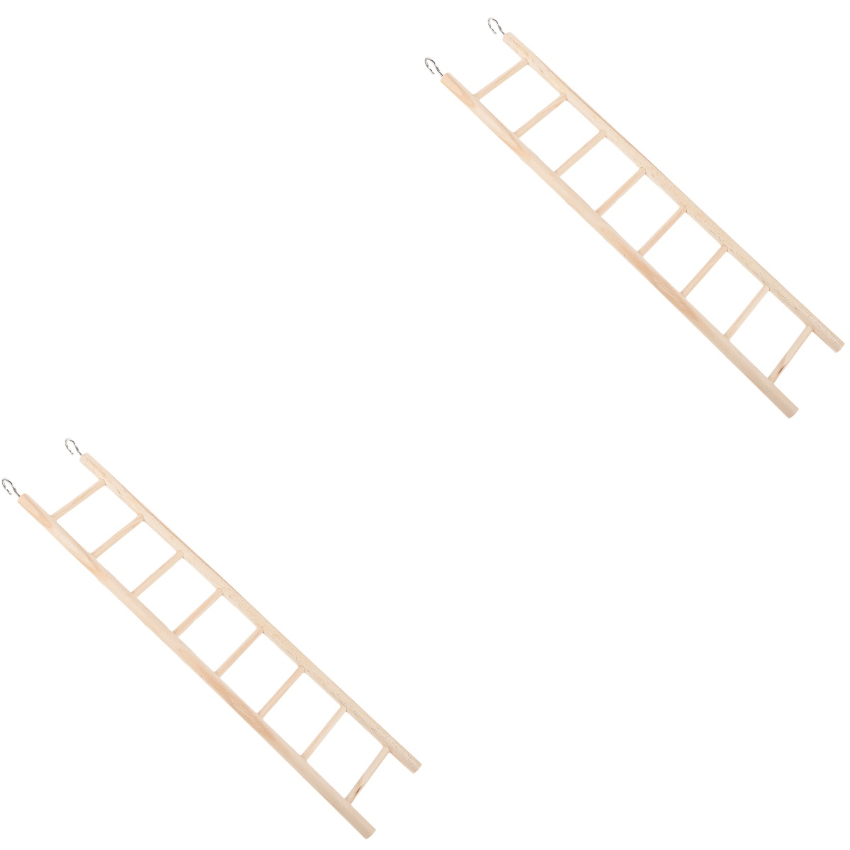 Bird Ladder,2Pcs Parrot Cage Ladder Wood Bird Ladder Bird Biting Ladder ...