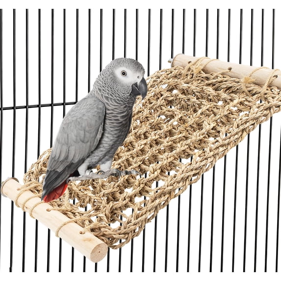 Bird Ladder Perch for Cage, Conure Seagrass Ladder Bridge Exercise ...