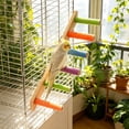 Bird Ladder Toy Parrot Climbing Ladder Cage Accessory Hanging Activity ...