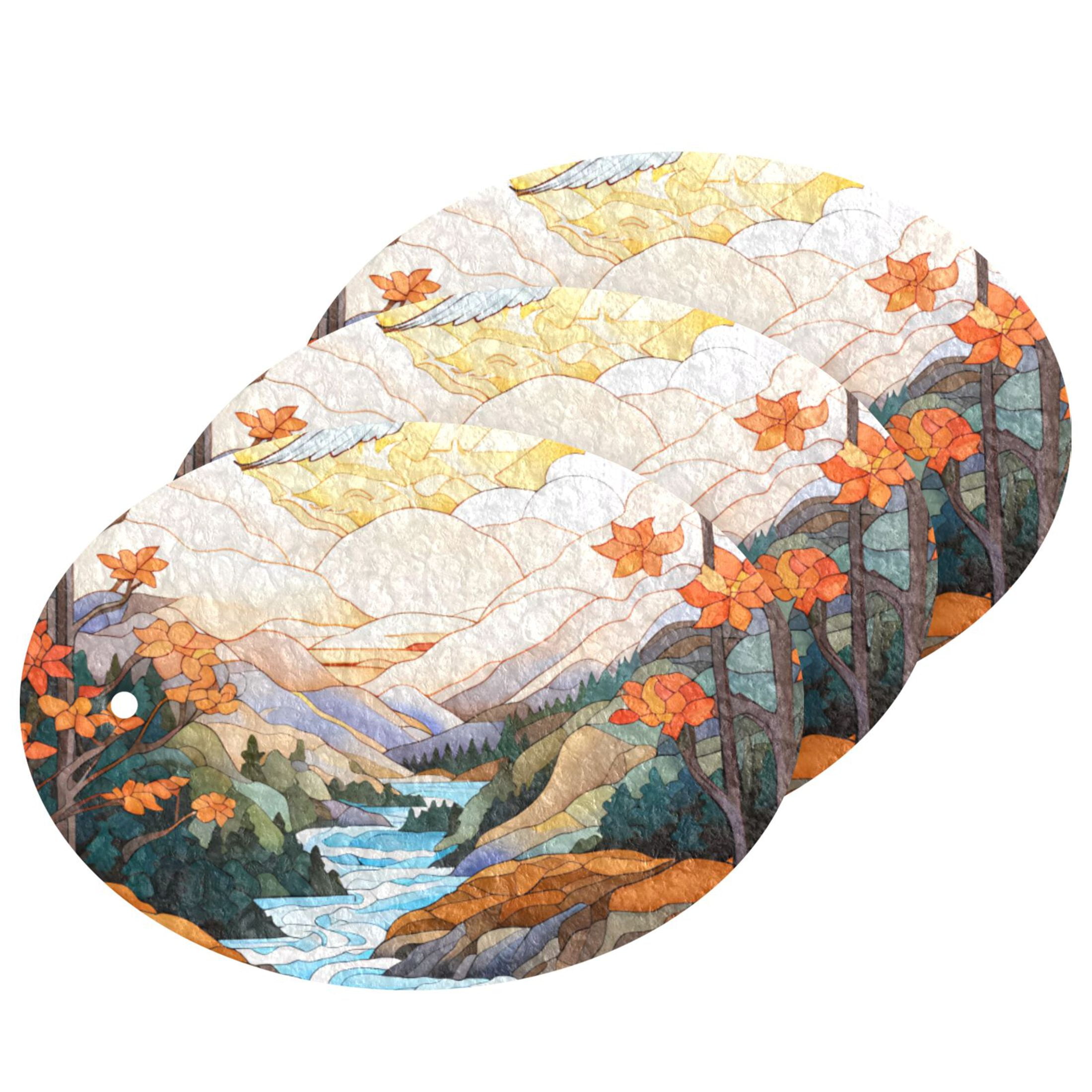 Bird Lake Trees Line 3 Pack Dish Sponges Bulk Natural Sponges ...