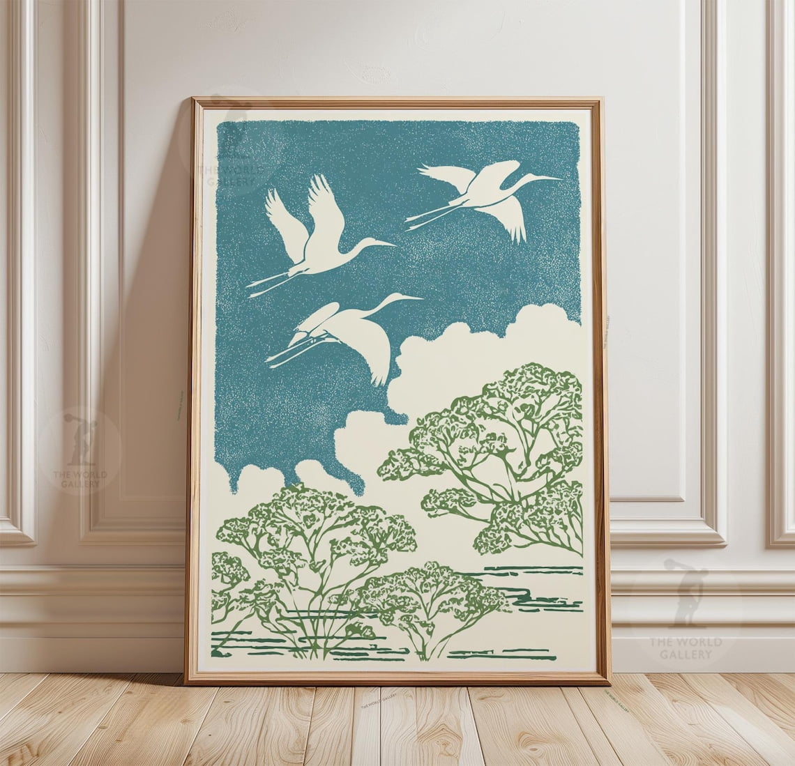 Bird Landscape Minimal Nature Sky Poster Unframed Paper Print - Walmart.com