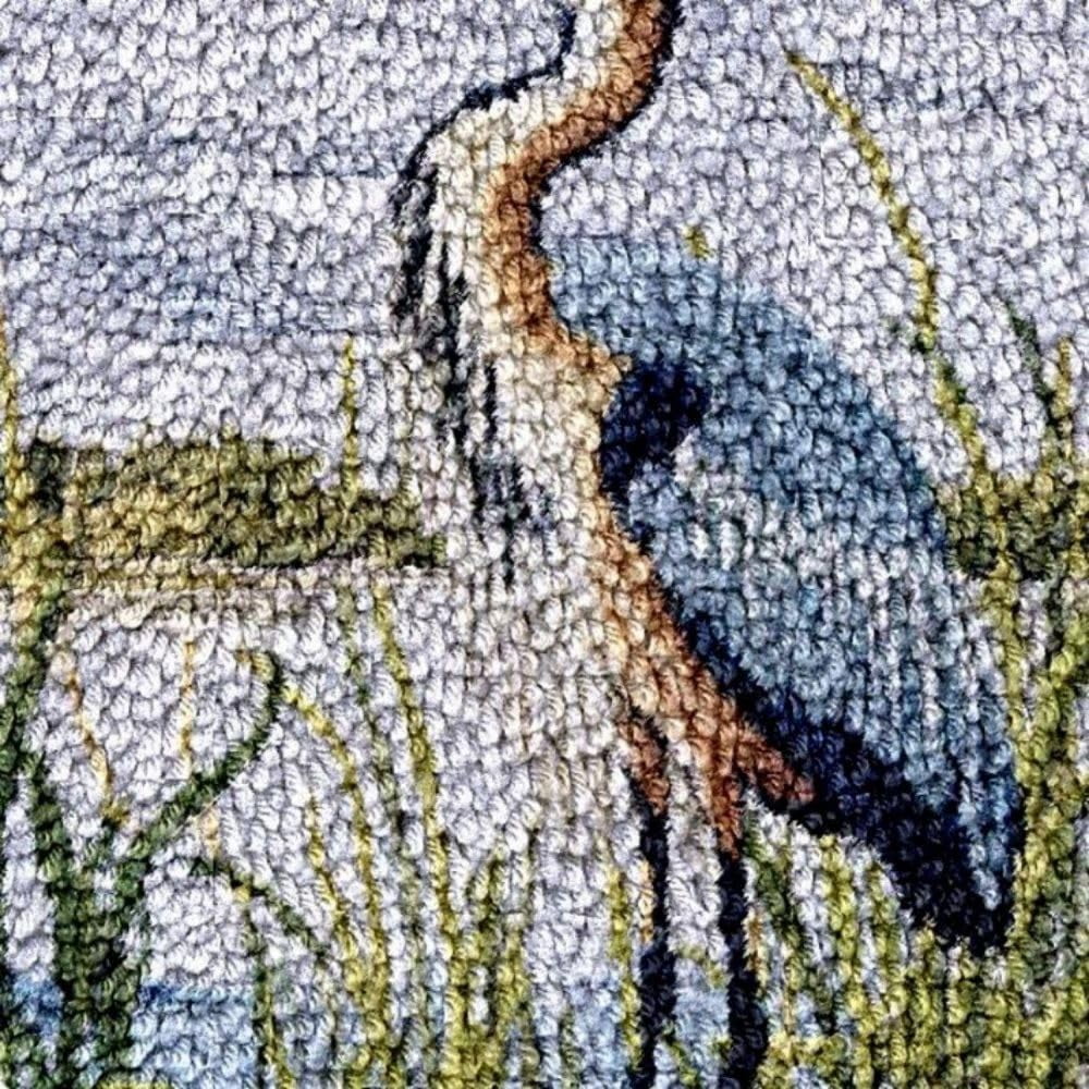 Bird Latch Hook Rug kits Color Printed Crochet Yarn Needlework DIY ...