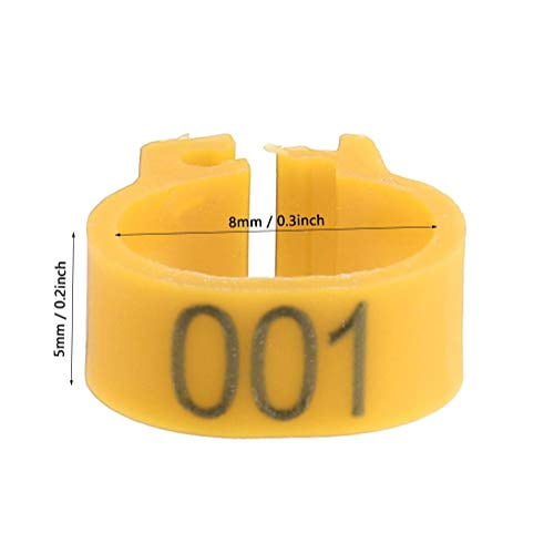 Bird Leg Rings 8 mm Bird Leg Clip Rings Plastic Pigeon Leg Bands ...