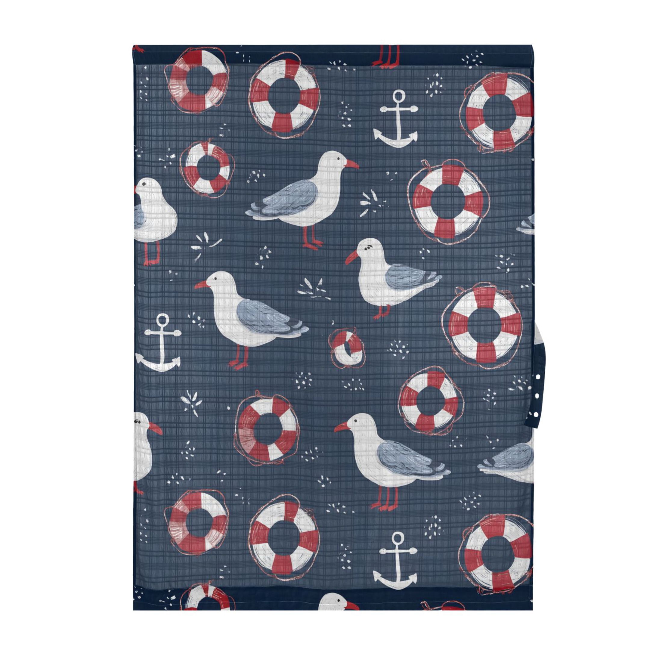 Bird Lifebuoy Door Curtain Sheer Privacy Light Filtering Window Panel 1 ...