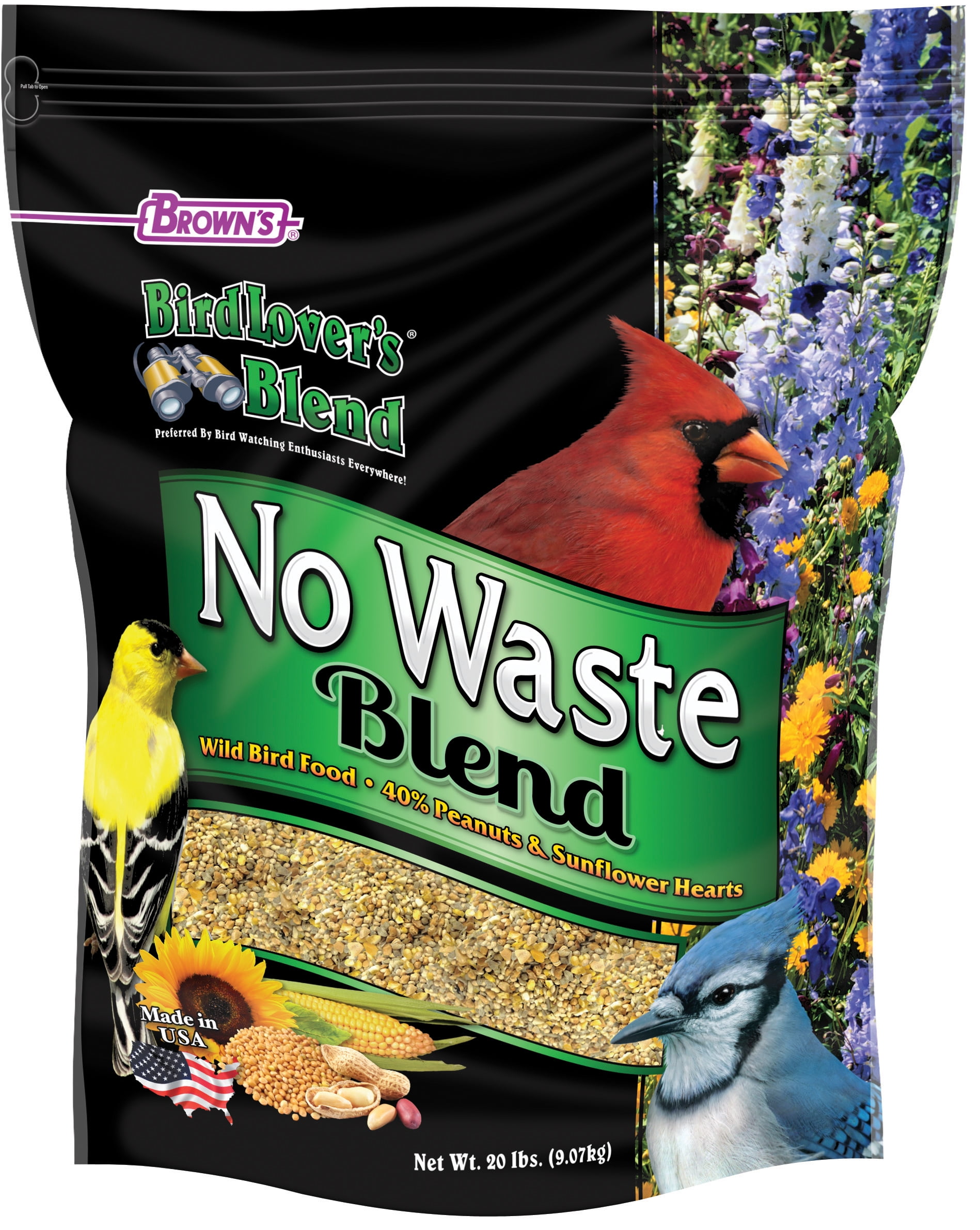 Bird Lover's Blend No Waste Blend, 20 lb. - Walmart.com