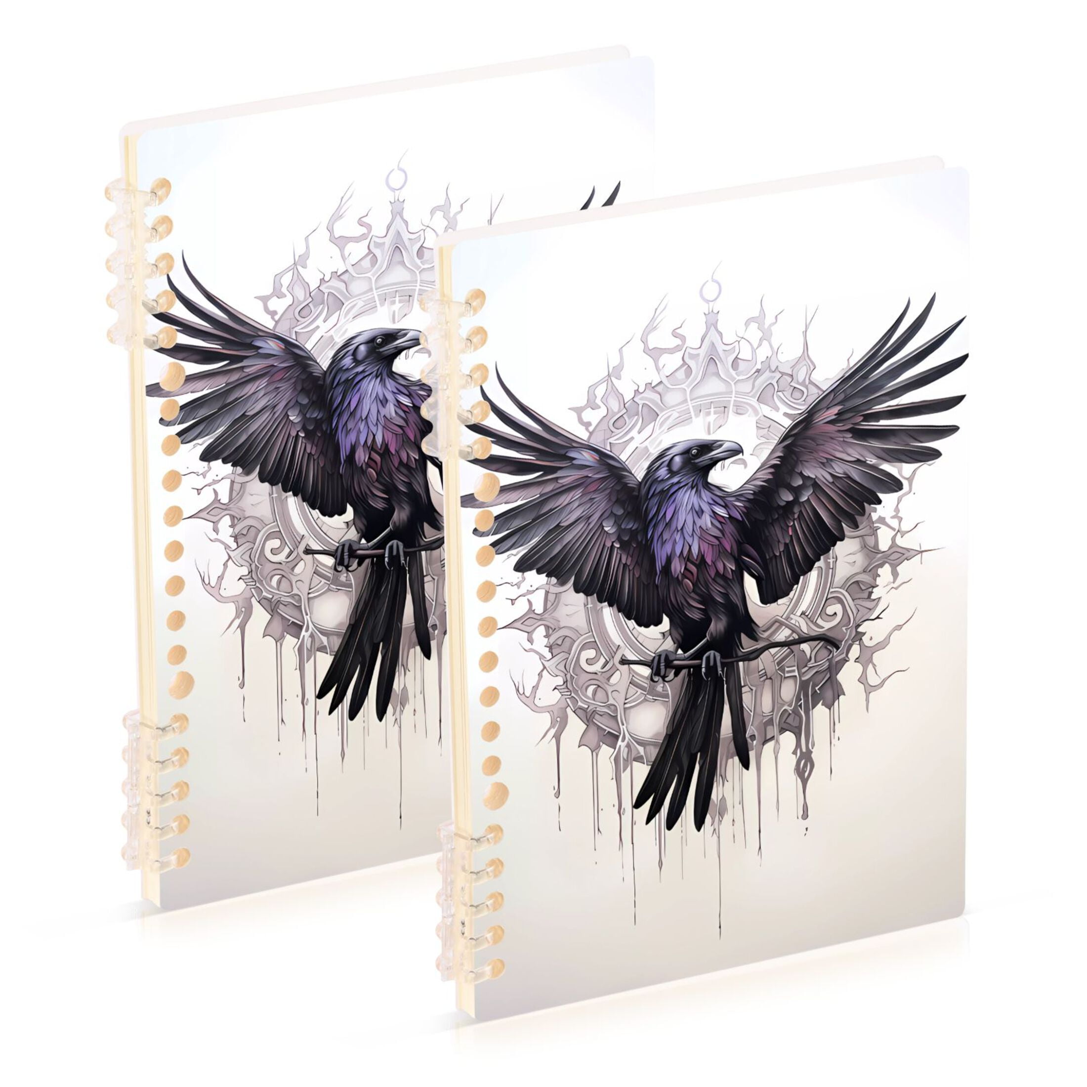 Bird Mirror Ring Binder Notebook Journey Note Diary College Ruled ...