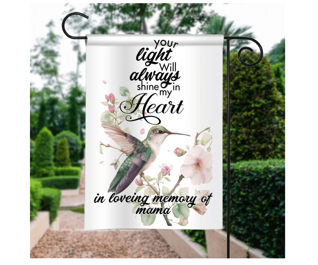 Bird Mothers Day Memorial Flag, In Memory Mothers Day Flag, In Memory ...