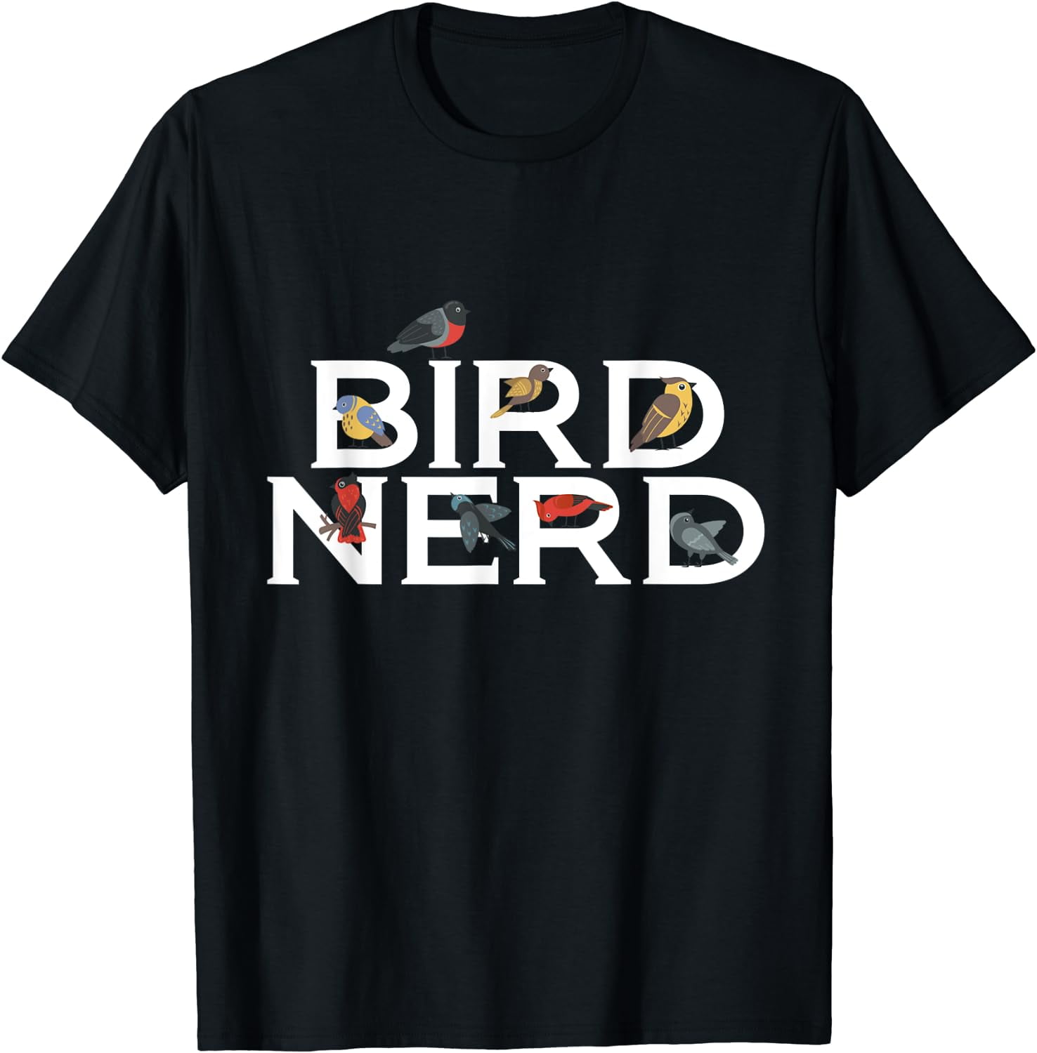 Bird Nerd Bird Enthusiast Loving Birds T-Shirt - Walmart.com