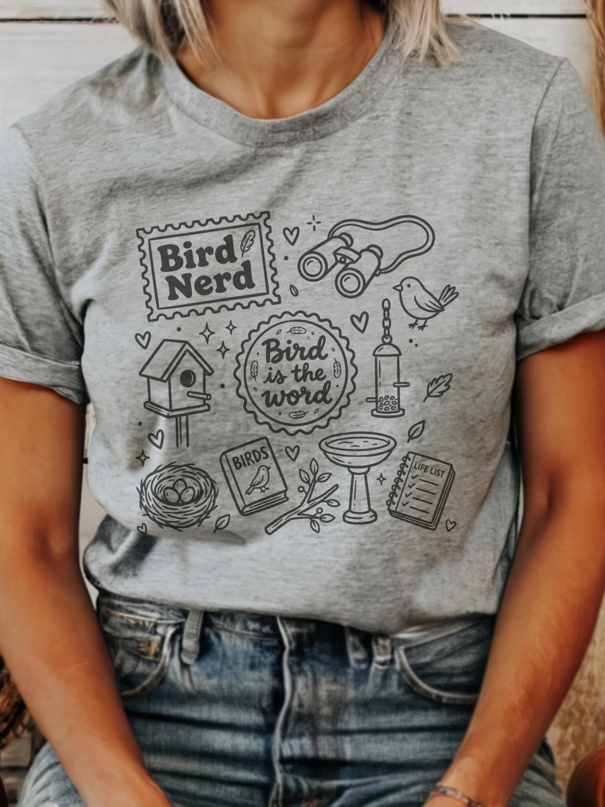 Bird Nerd Shirt Bird Watching Tee Cute Bird Lover Gift Backyard Birder ...