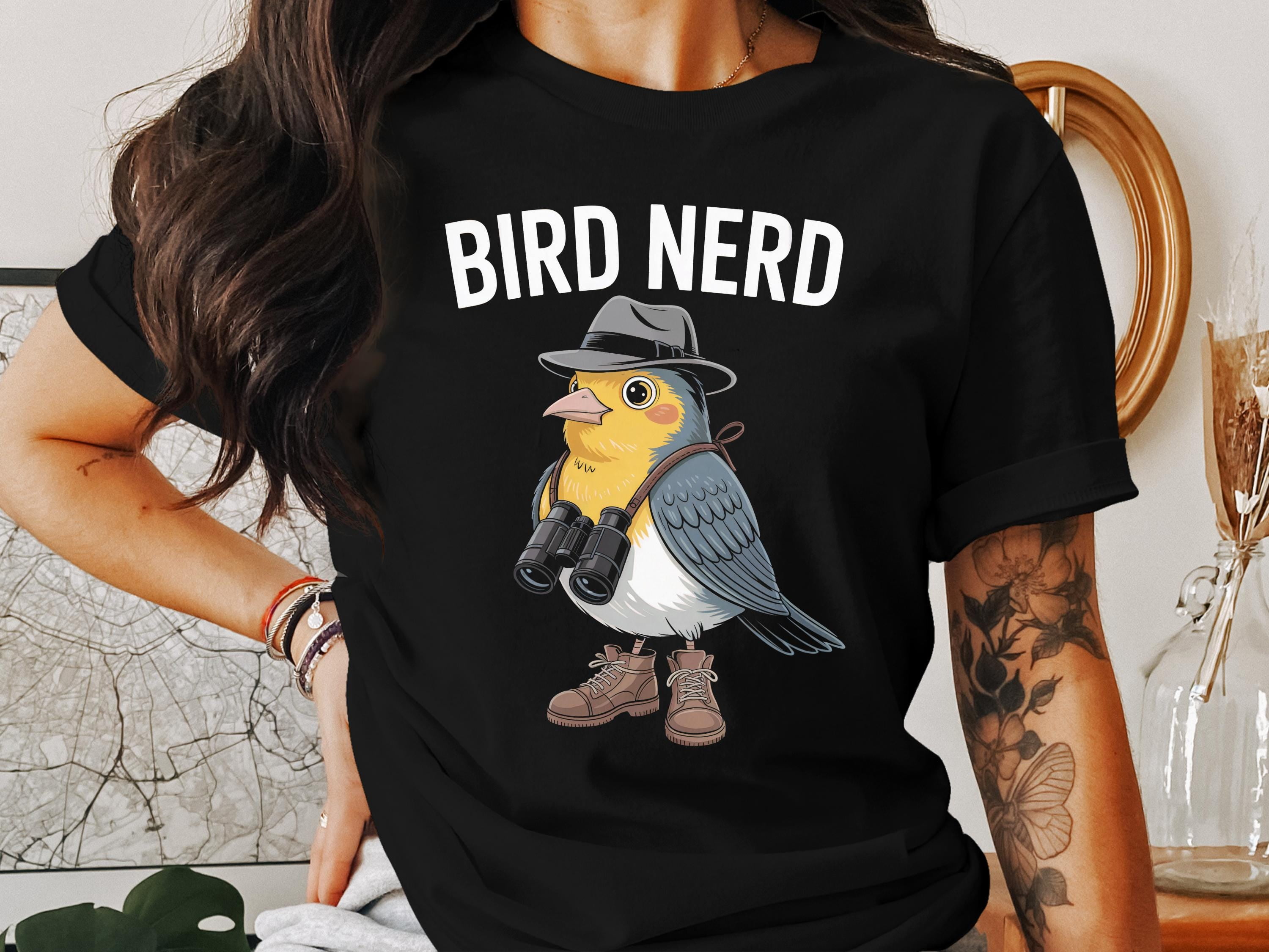 Bird Nerd Unisex T-Shirt, Funny Bird Watching, Ornithology Fan Apparel ...