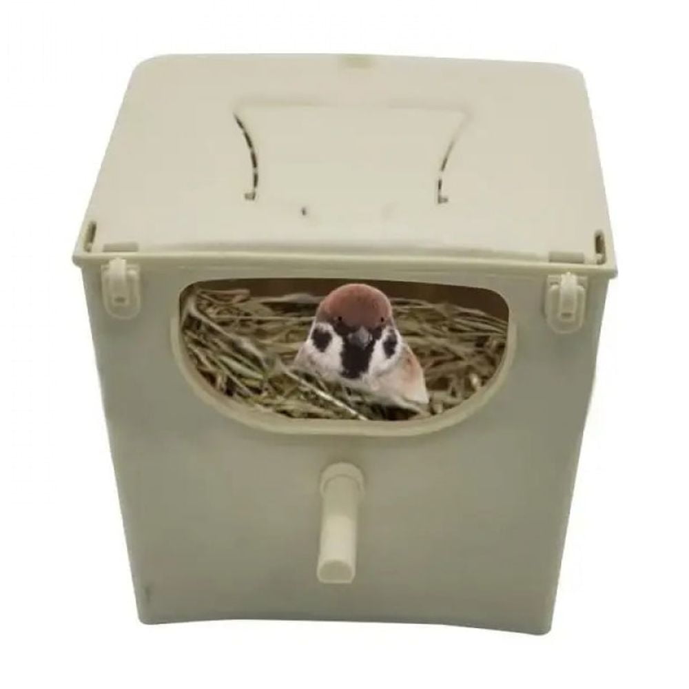 Bird Nest Box Parrot Breeding Box Hanging Bird Cage Plastic House ...