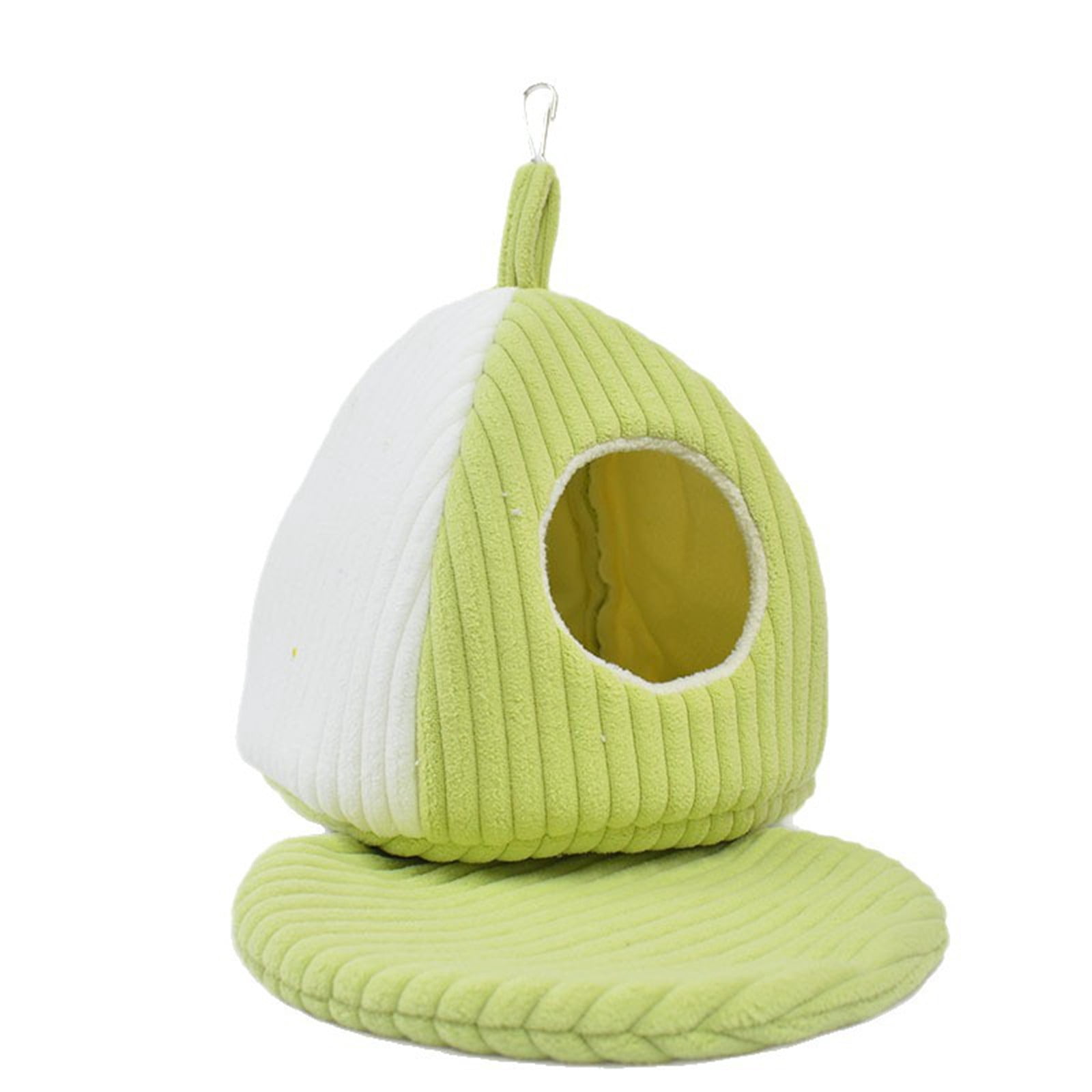 Bird Nest House Hanging Hammock - Warm Plush Bird Bed for Parakeets ...