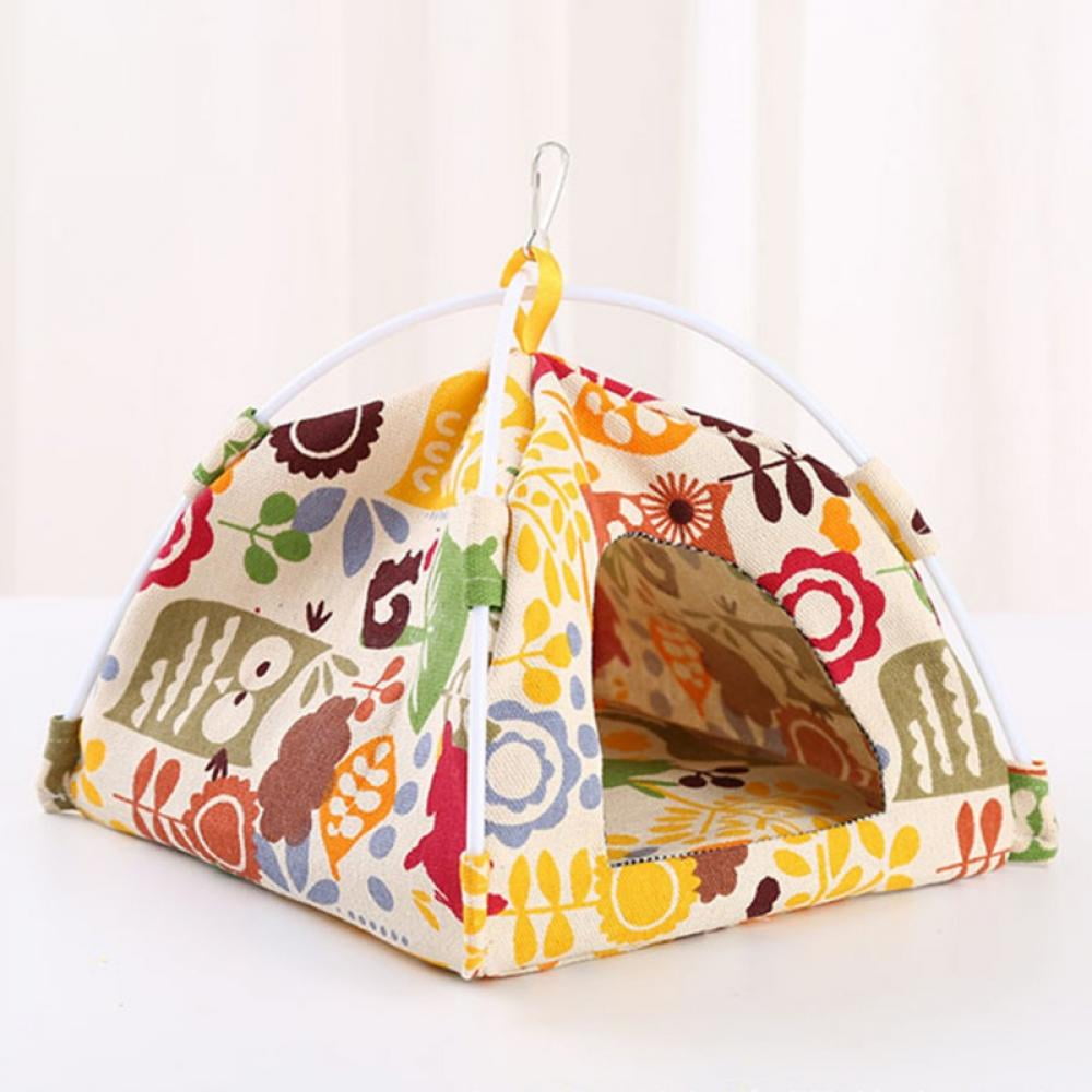 Bird Nest Hut Hammock,Parrot Tent House Bed Habitat Hideaway Reversible ...